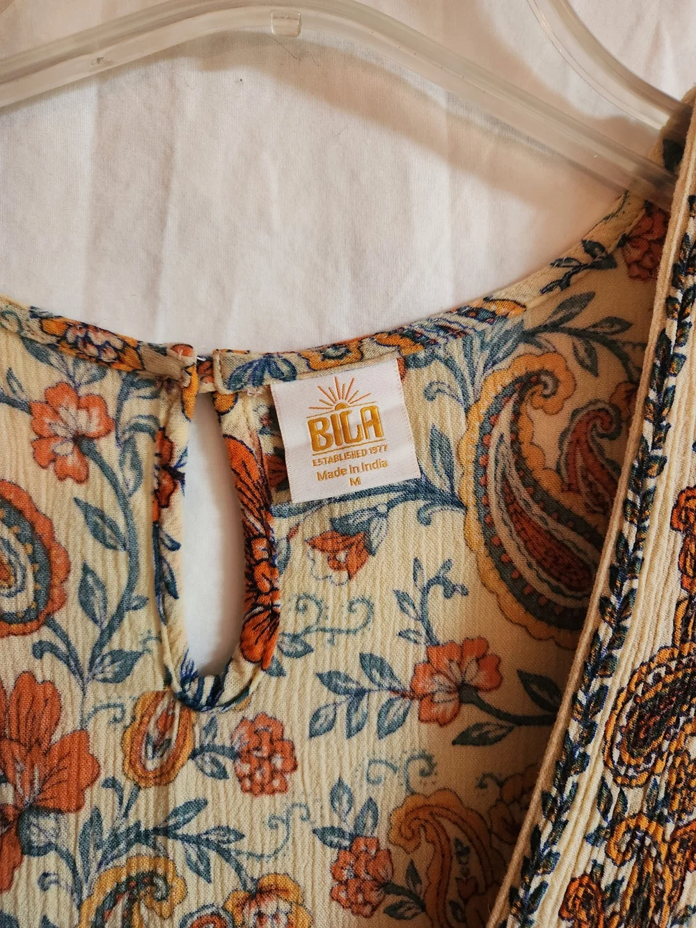 Bila of California | Dresses | Bila Boho Floral Toluca Border Print ...